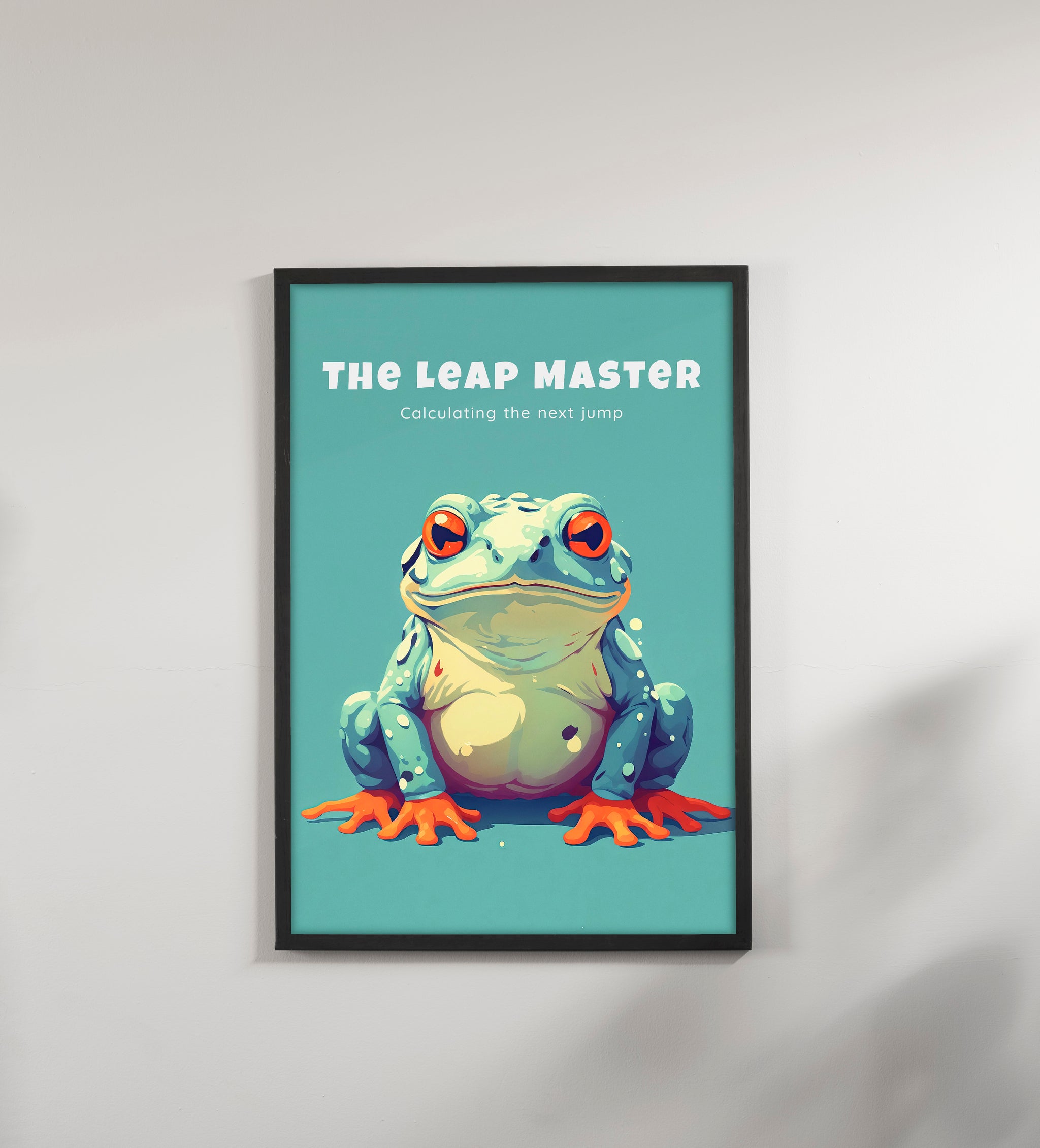 Leap of Faith! Frog Poster